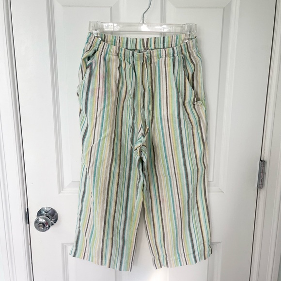 Erika | Pants & Jumpsuits | Vintage Erika Capri Pants Striped Small ...